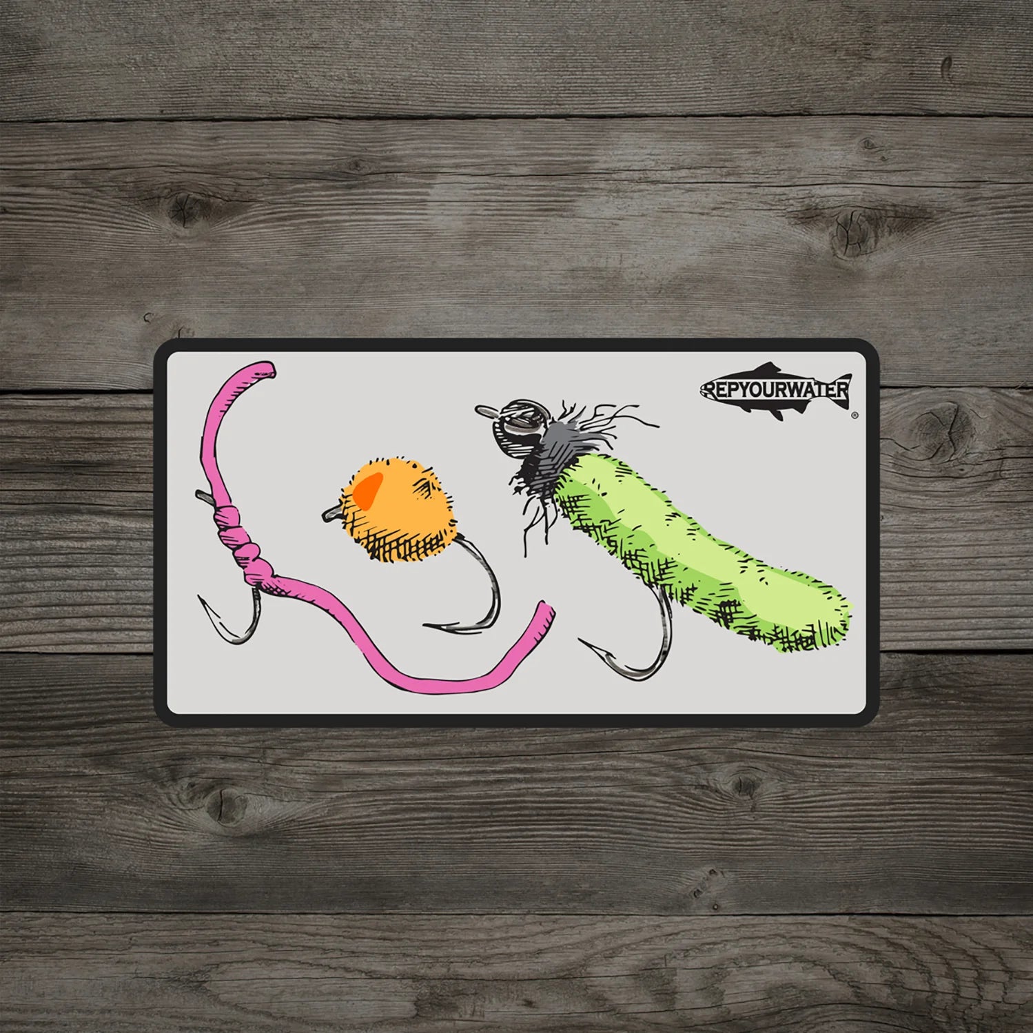 Rep Your Water - Trash Flies Sticker – Ed's Fly Shop
